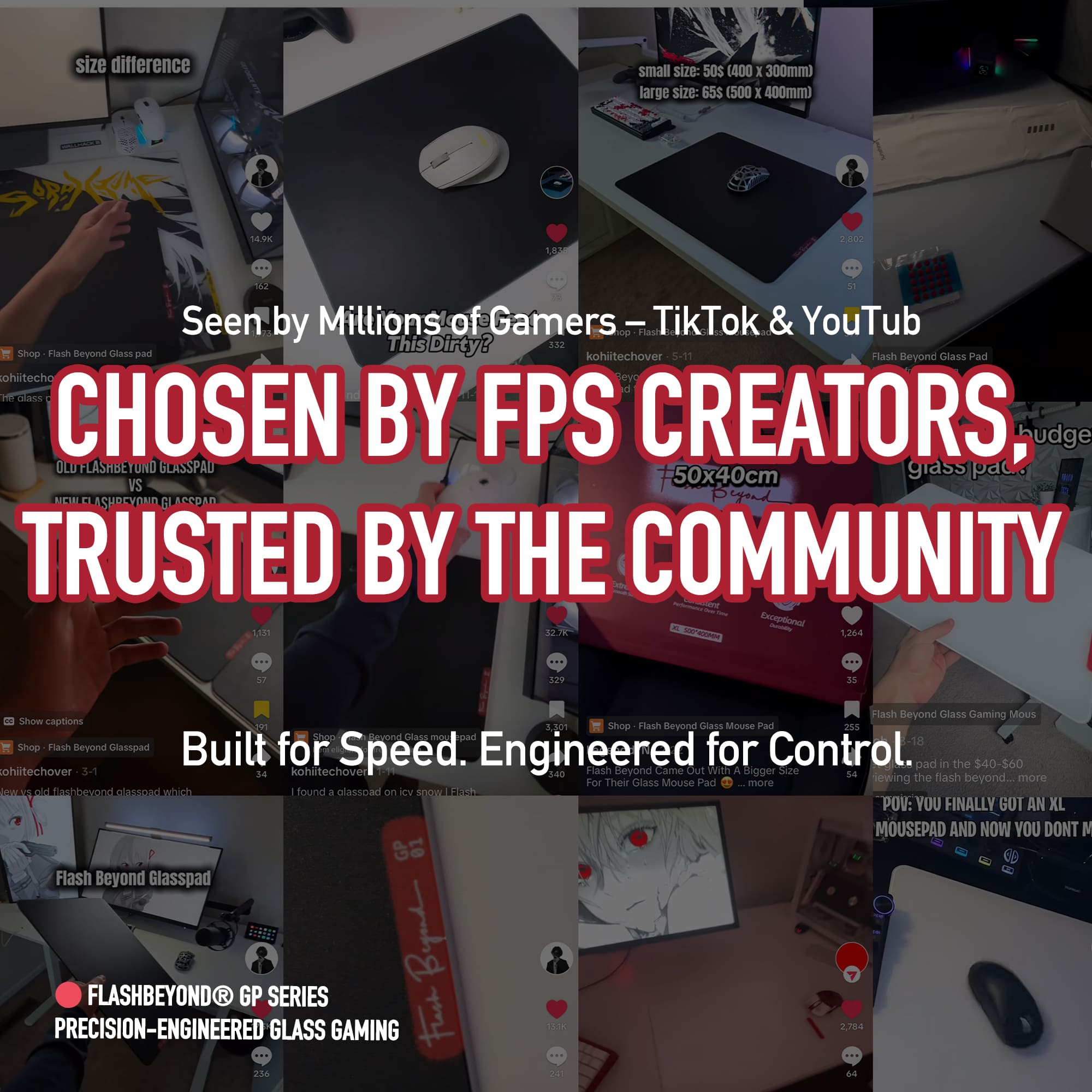 Flash Beyond | Pro-Grade Glass Mouse Pads for FPS Domination – yeboo technology LLC